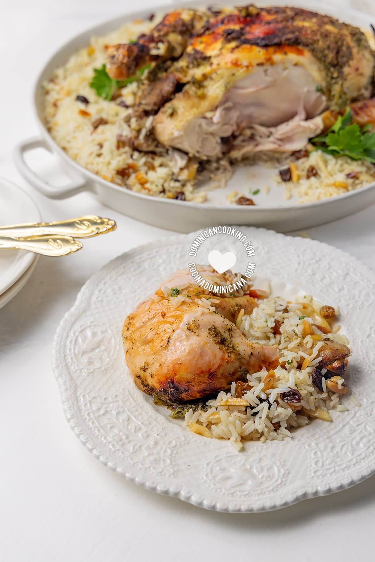 Pollo Horneado [Video+Receta] Pollo Asado Navideño