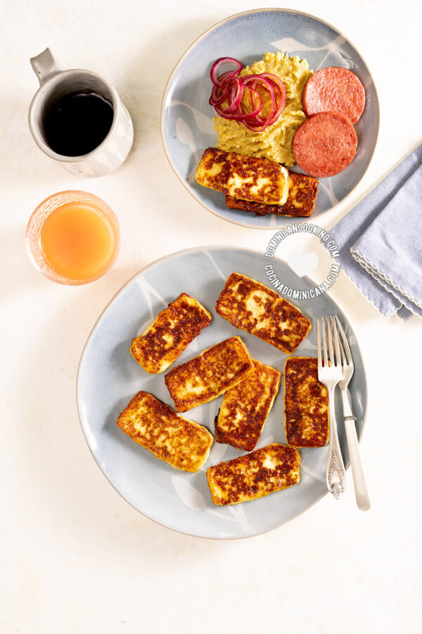 Queso Frito [Video+Receta] Crujiente Queso Blanco Frito